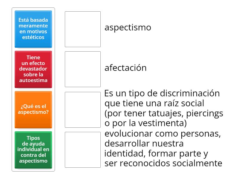 RASGOS FÍSICOS - Match up
