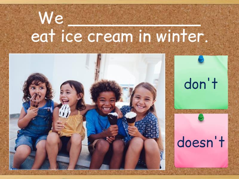 Grade 4: Present Simple Negative - Quiz