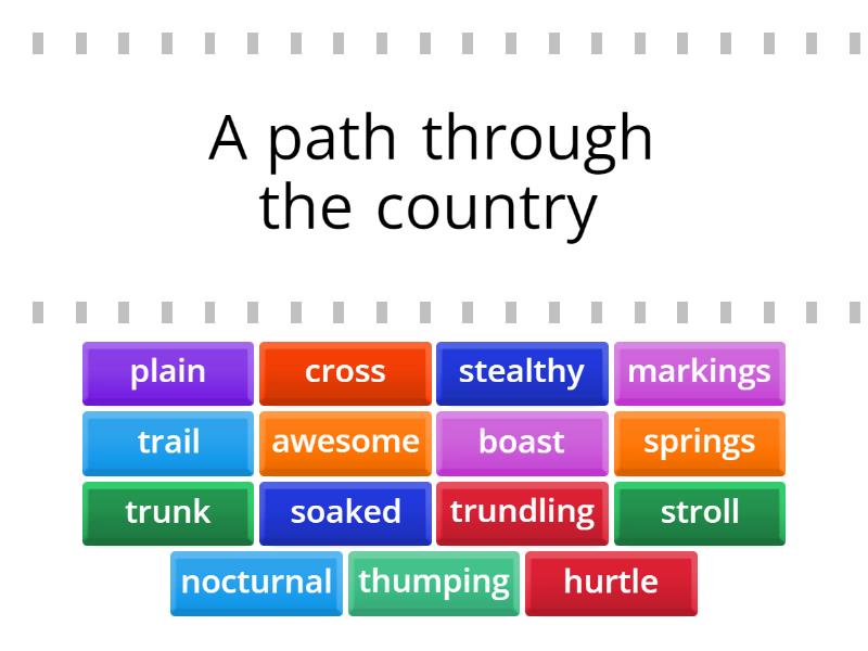 Aim high 3 unit 8 Vocabulary - Find the match
