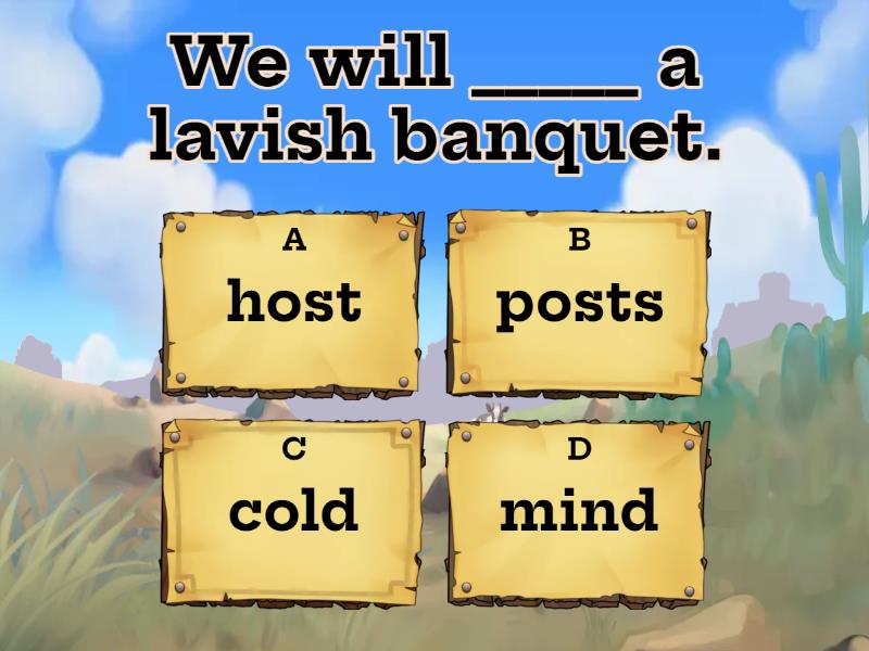 3.2 (2.16 Structures) Wild Old Words Complete sentences. HOZ - Quiz