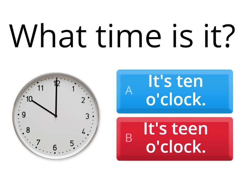 ESOL PE What time do you...? TIME - Quiz