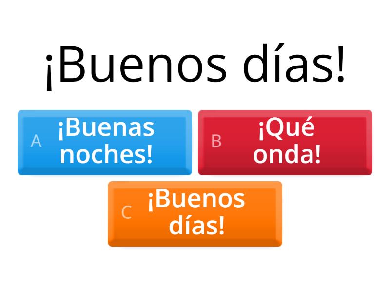 Saludos y Despedidas - Quiz