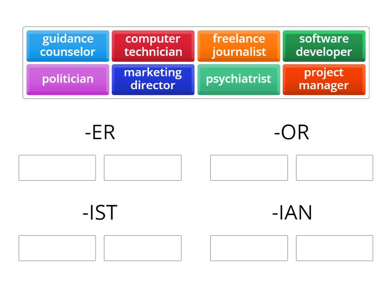 IC03U02 - 4 Word Power - Suffixes - Group sort