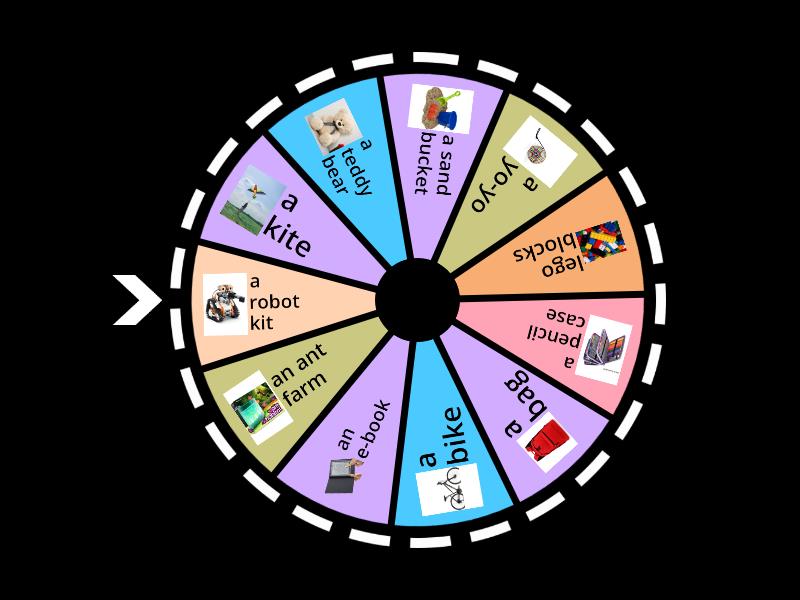 Birthday presents - Spin the wheel