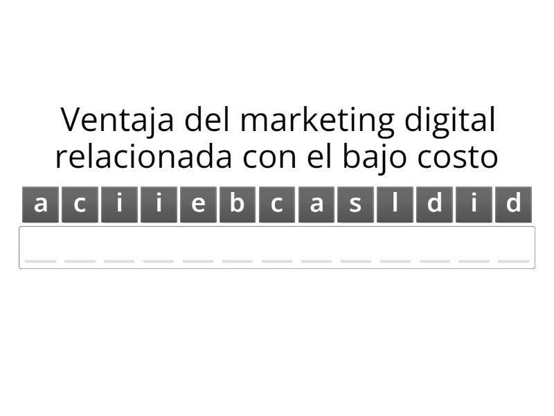 Actividad Marketing Digital - Anagram
