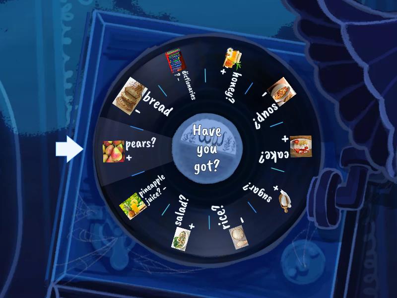 homework Some / Any - Spin the wheel