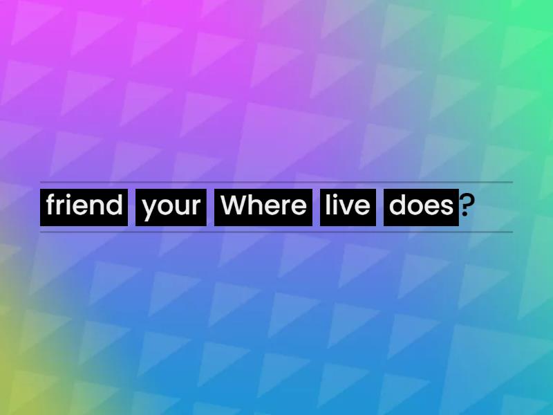 Wh-questions - Unjumble