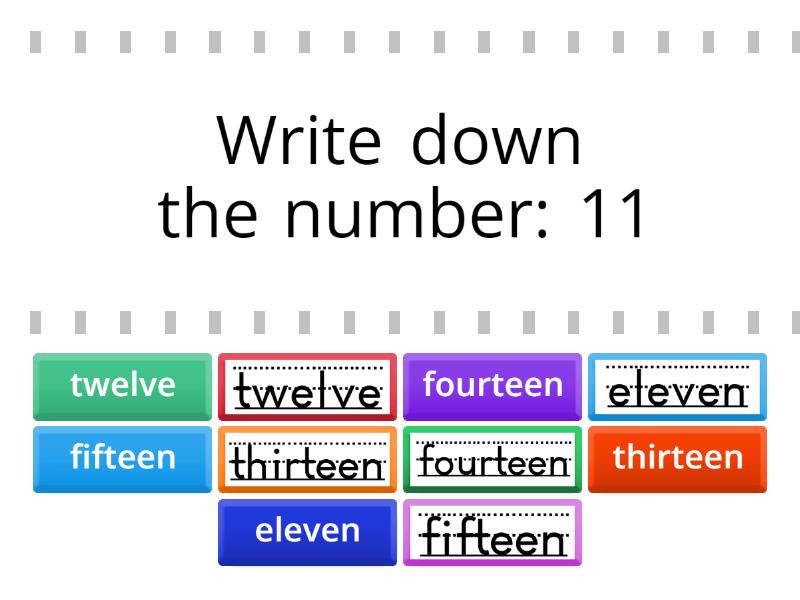 11~15 - Find the match