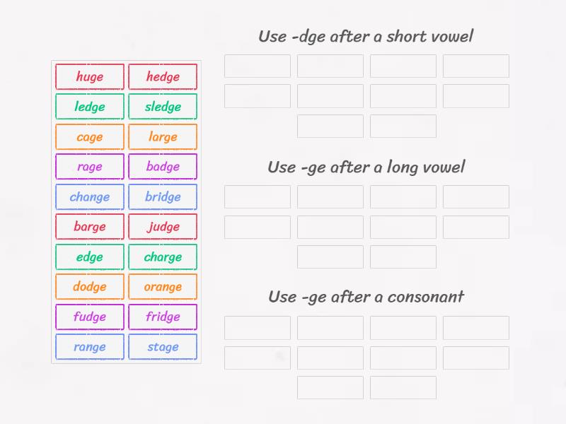 dge vs. ge - Group sort