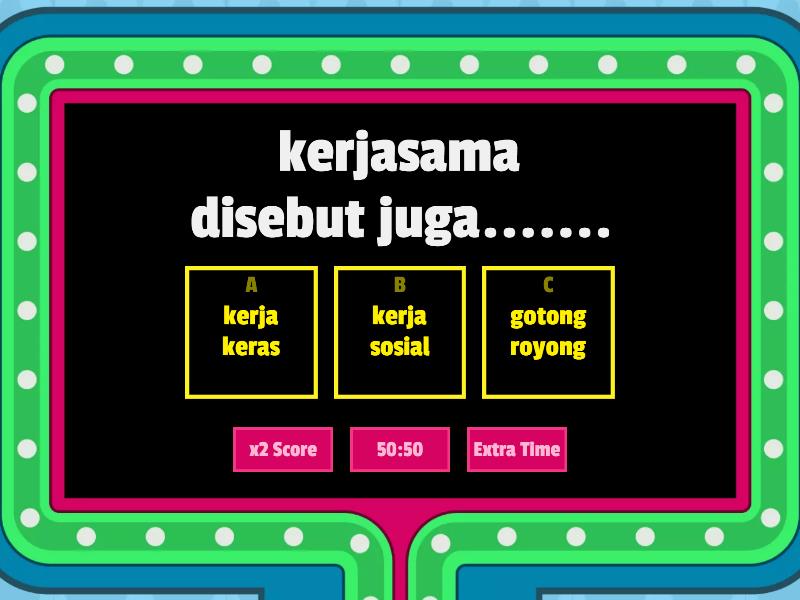 game PPKN : tolong menolong dan kerjabakti - Gameshow quiz