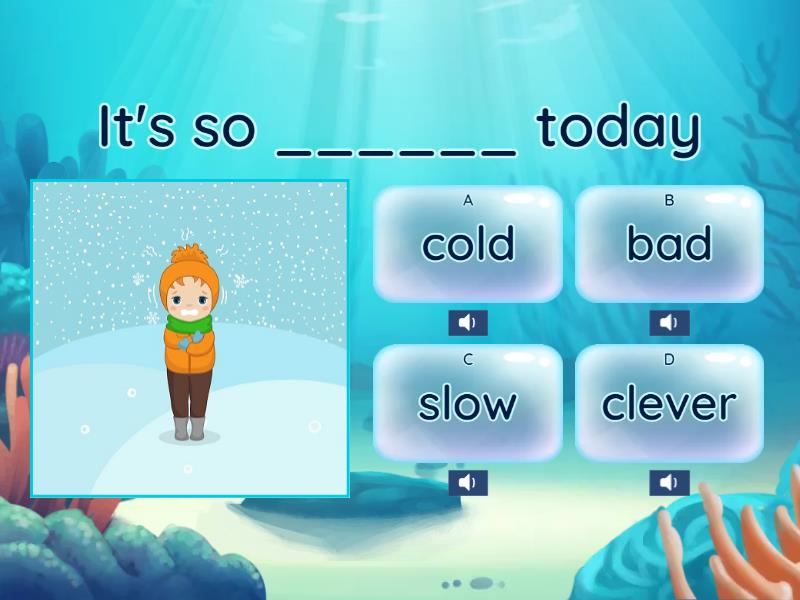 Roadmap A1 unit 7C, adjectives - Quiz