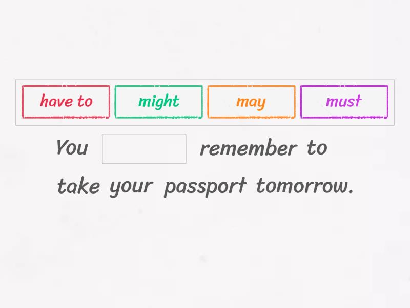 Modals - Missing word