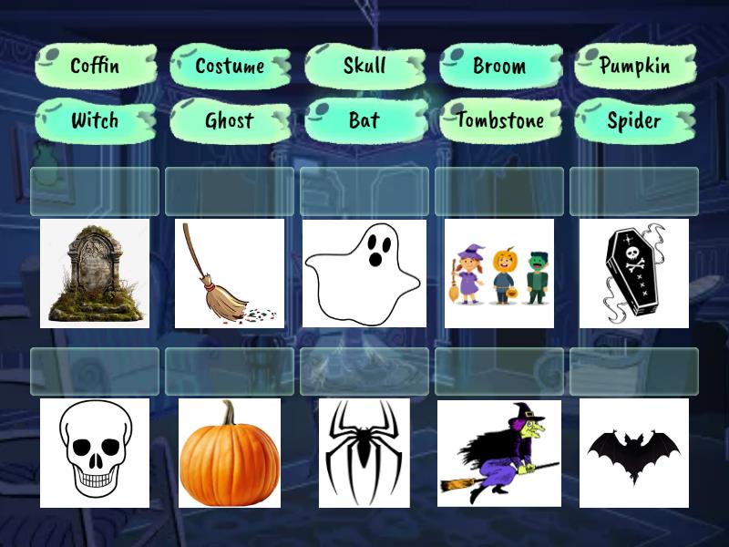 Halloween Vocabulary - Match up