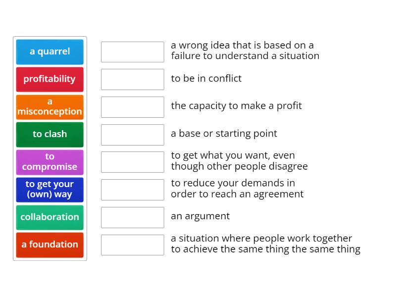 Negotiating - Match up