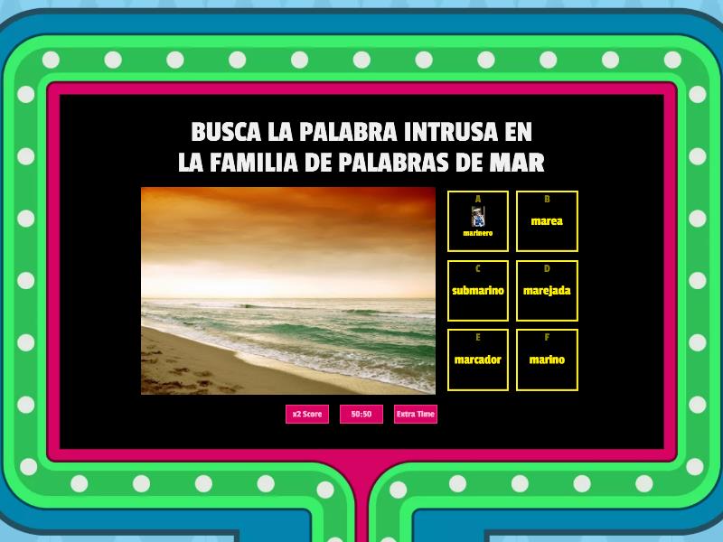 JUEGO FAMILIA DE PALABRAS - Gameshow quiz