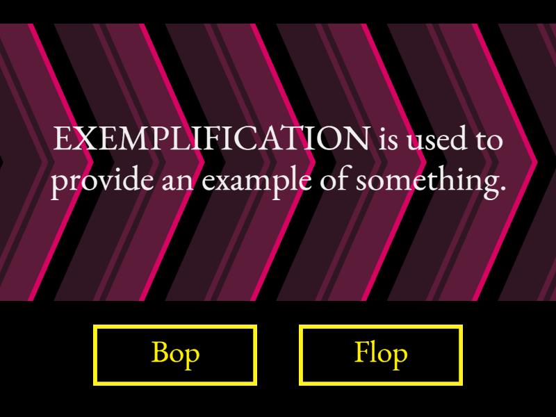 Bop or Flop - True or false