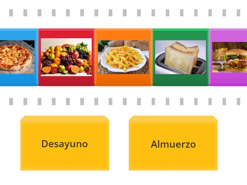 ¿ Que puedo comer en el desayuno ? - Speed sorting