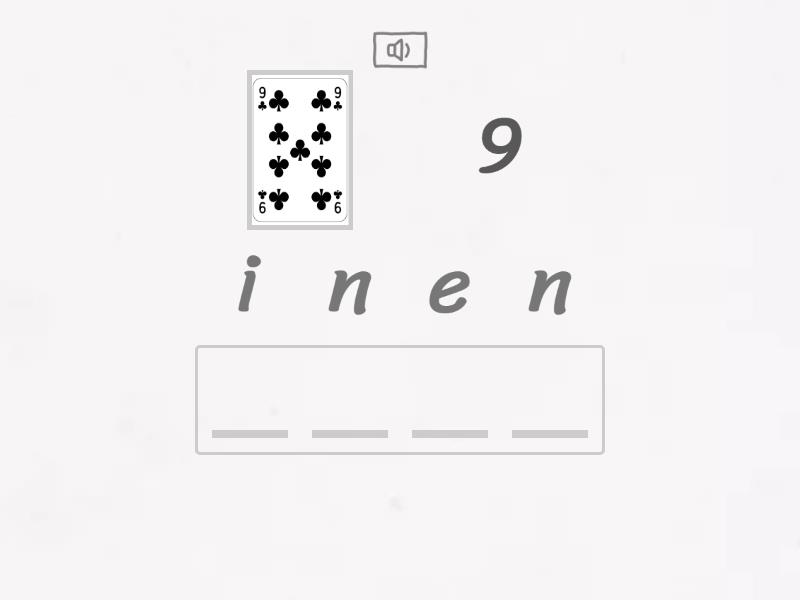 WW3 U2 numbers-voc-numbers 1-20 spelling - Anagram