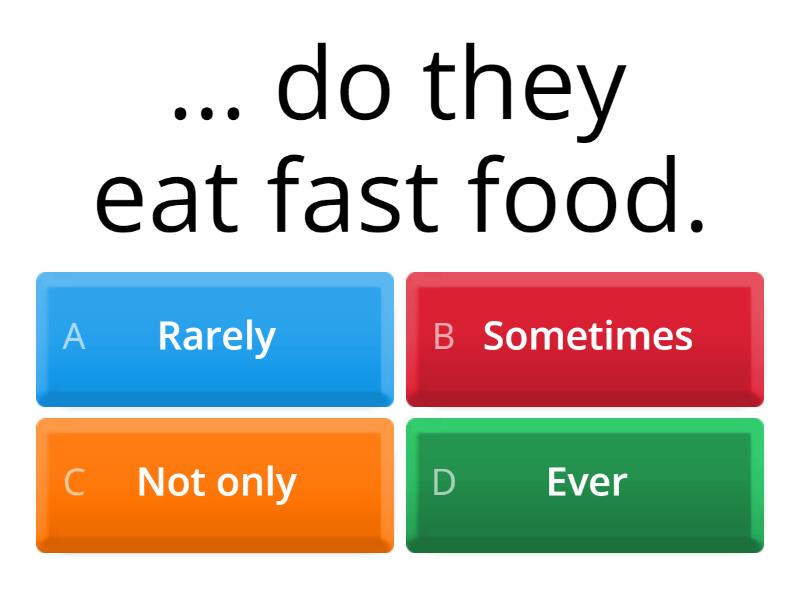 Negative inversion - Quiz