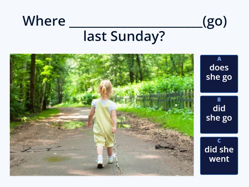 Past Simple - Irregular verbs (affirmative, negative, questions) - Quiz