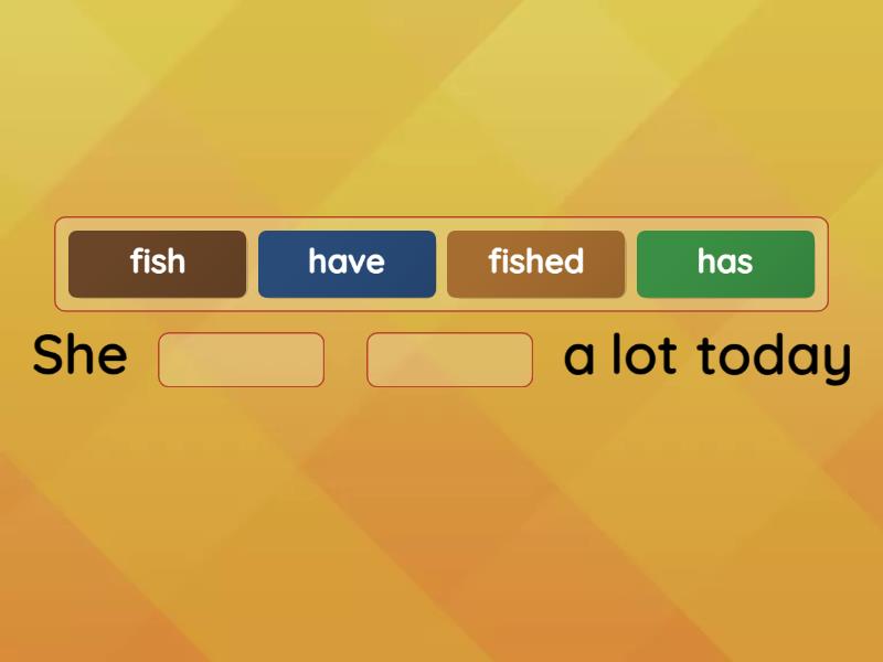 Present perfect 5 - Completa la oración