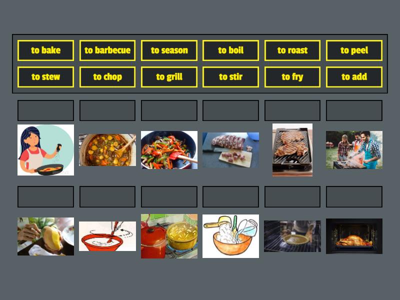 Ways of cooking - Match up