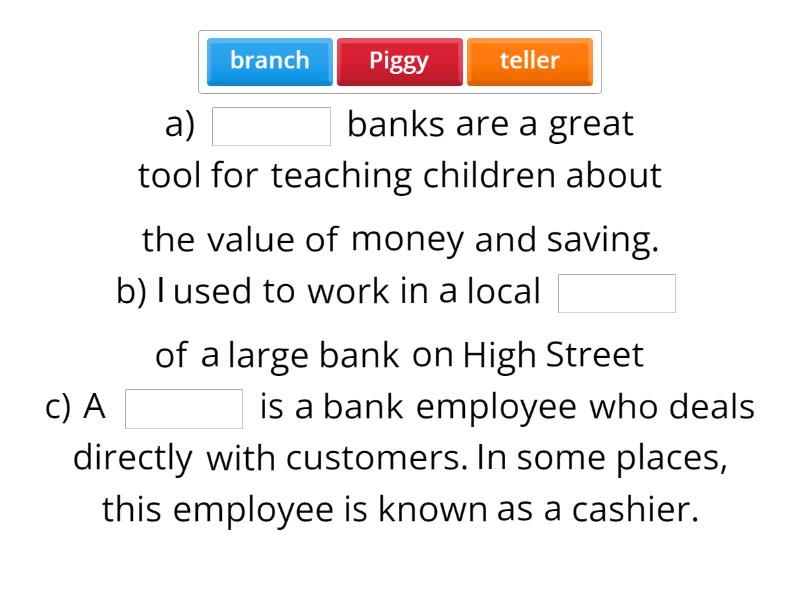 B2 Vocabulary: Going Cashless? – Money and Payments - Complete the sentence