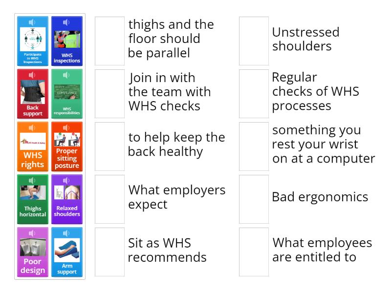WHS Vocabulary 3 - Match up