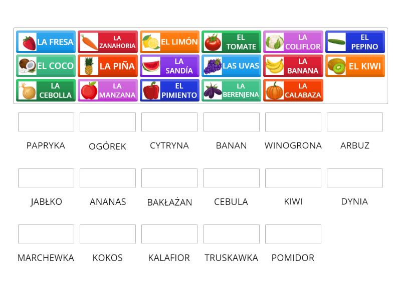 LA COMIDA 2 - Match up