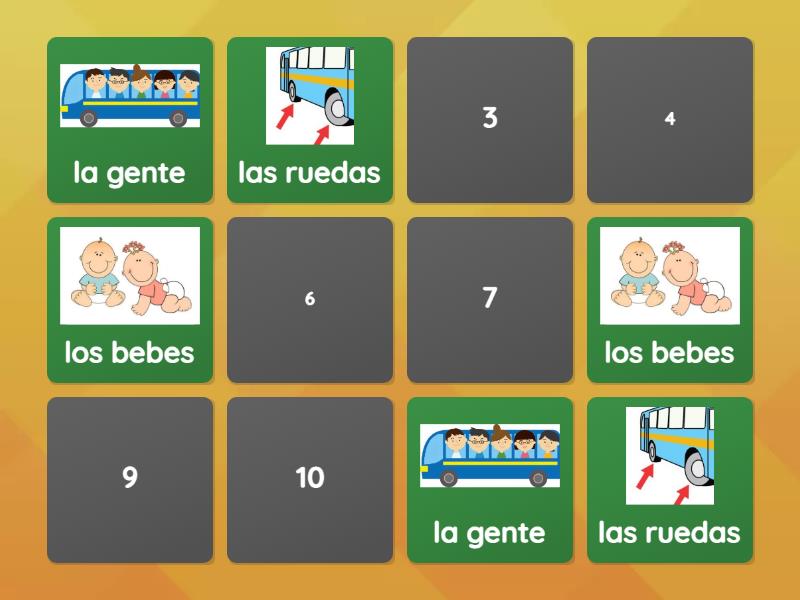 Las ruedas del autobus cancion Super Simple Spanish - Parejas