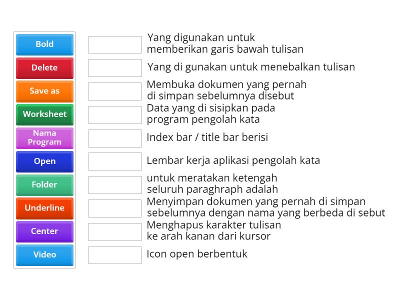 Soal informatika 2. 27/b - Match up