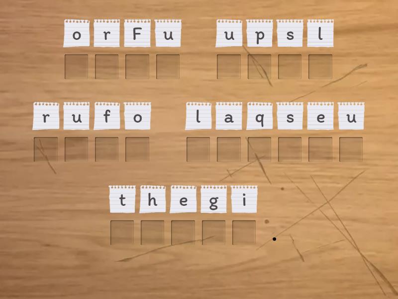 (ei ) / (eigh) Sound - Anagram