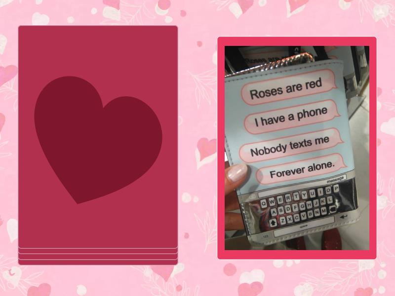 "Roses are red..." jokes - Random cards