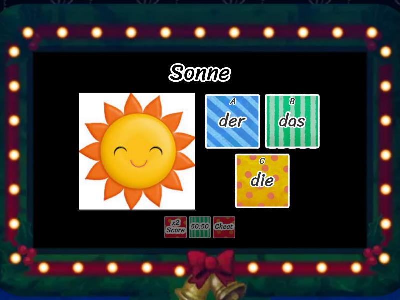 der / dier / das - Gameshow quiz