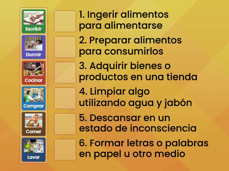 CONECTANDO ACTIVIDADES (CMA) - Match up