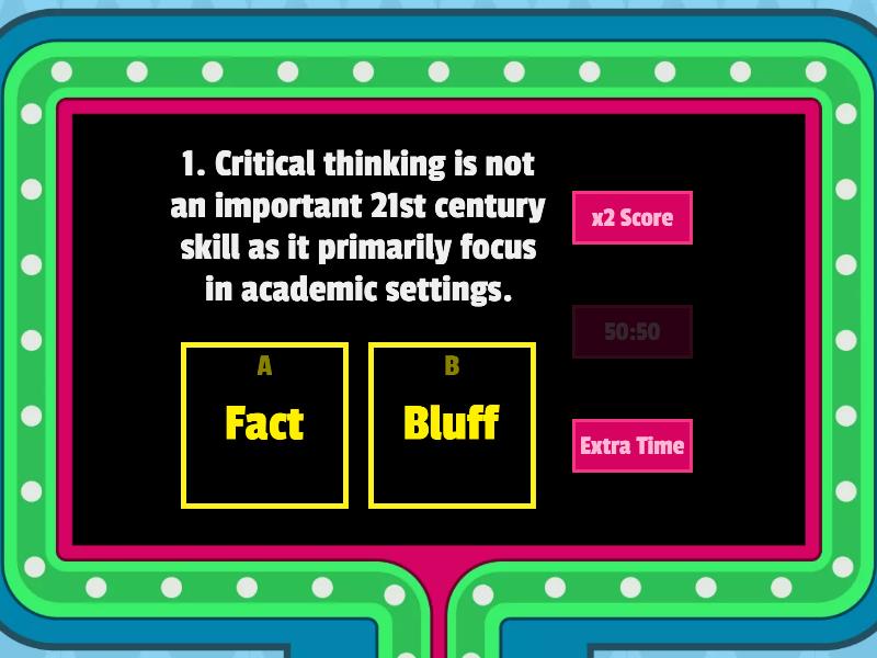 Fact or Bluff - Gameshow quiz