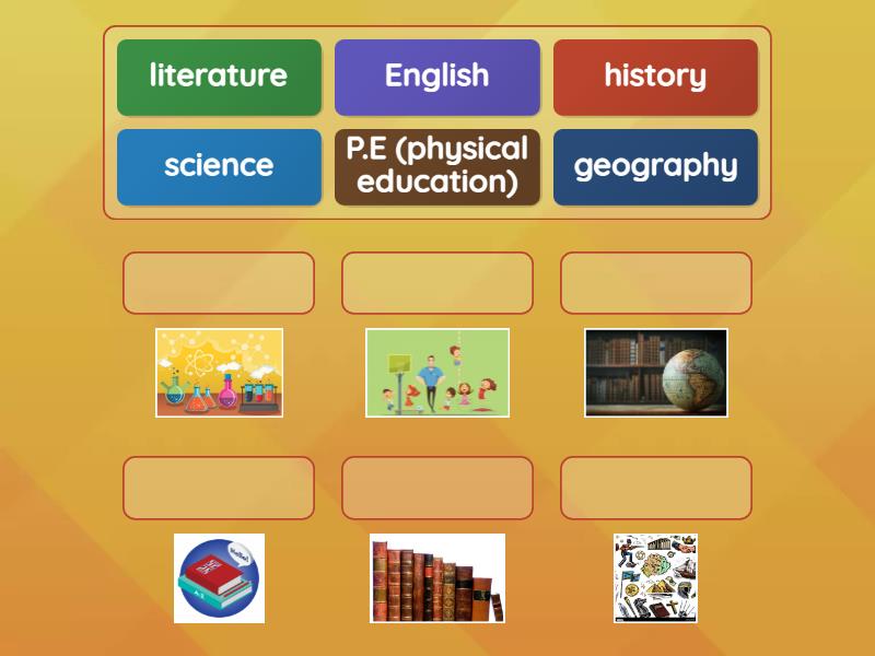 Let's Go 4 Unit 4 School subjects - Match up