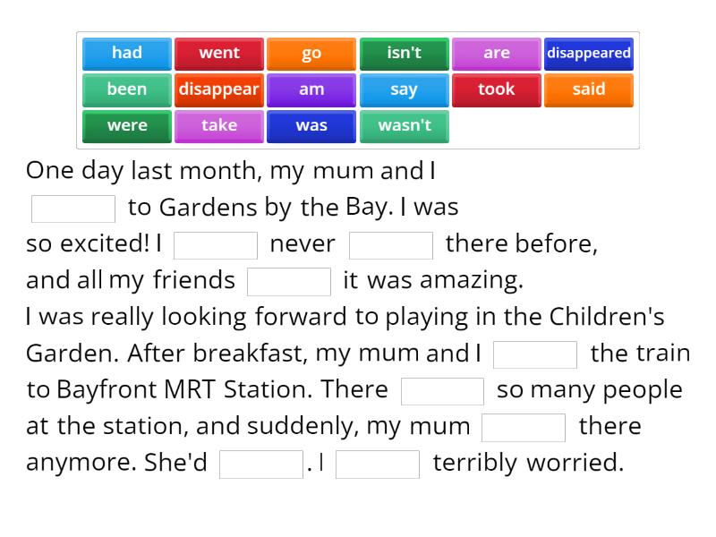 Mei's personal recount part 1 - Missing word