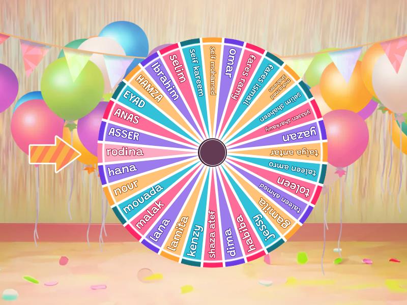 wheel G 3B - Random wheel