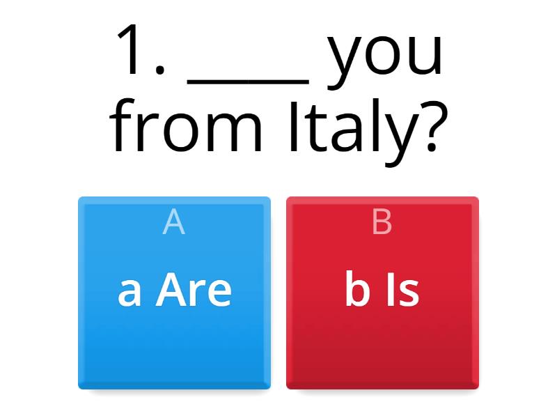 Roadmap A1 (1C grammar) - Quiz