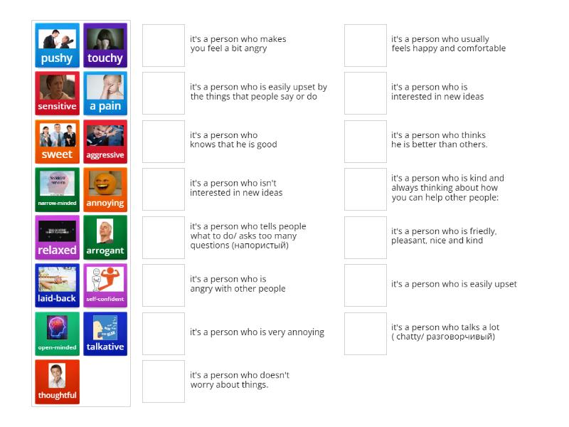 Viewpoint character traits - Match up