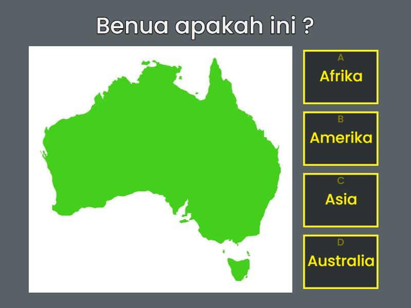 6 Benua di Dunia - Quiz