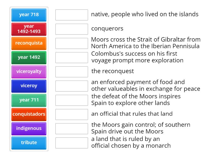 Age of Contact Topic 2.1 - Match up