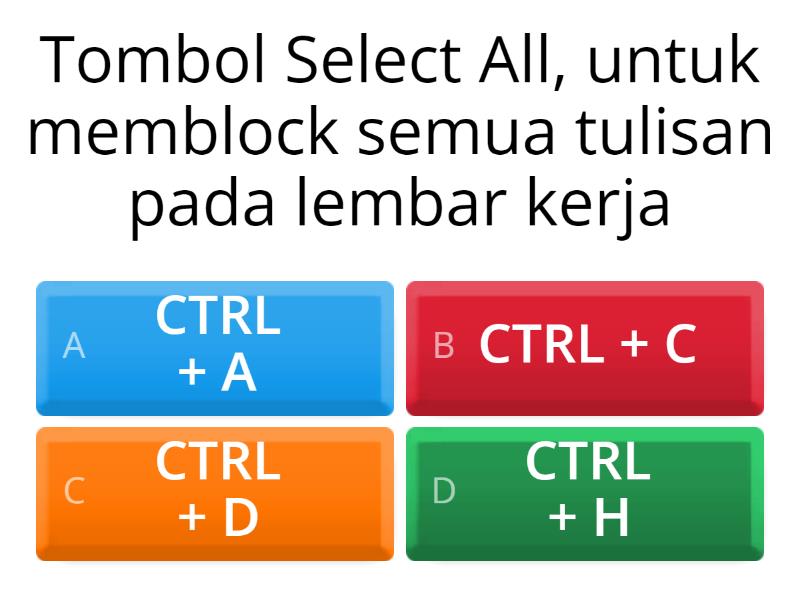 Fungsi CTRL Dan Jenis Hardware - Quiz