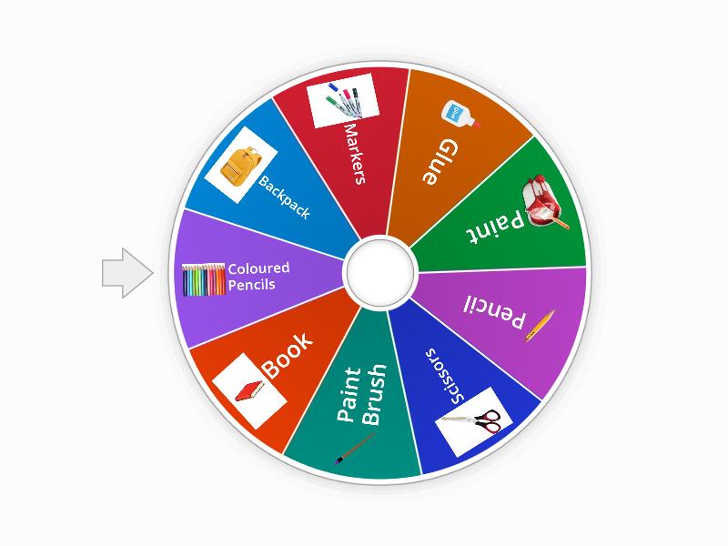 School Objects (Wheel) - Spin the wheel