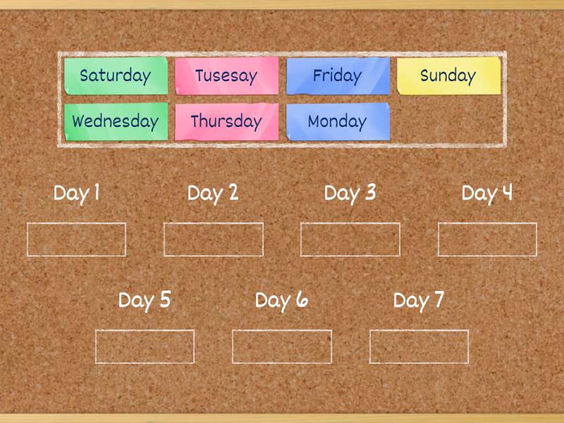 Days of the week - Group sort