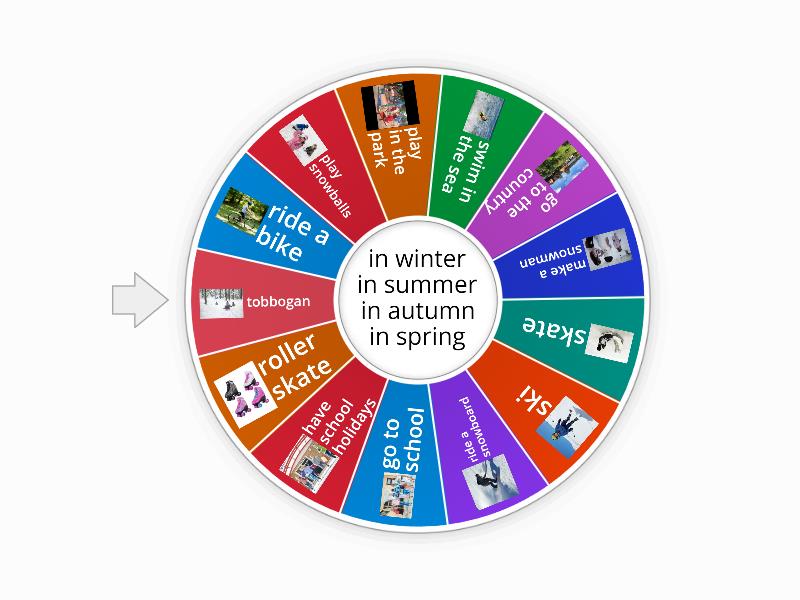 seasons activities - Spin the wheel