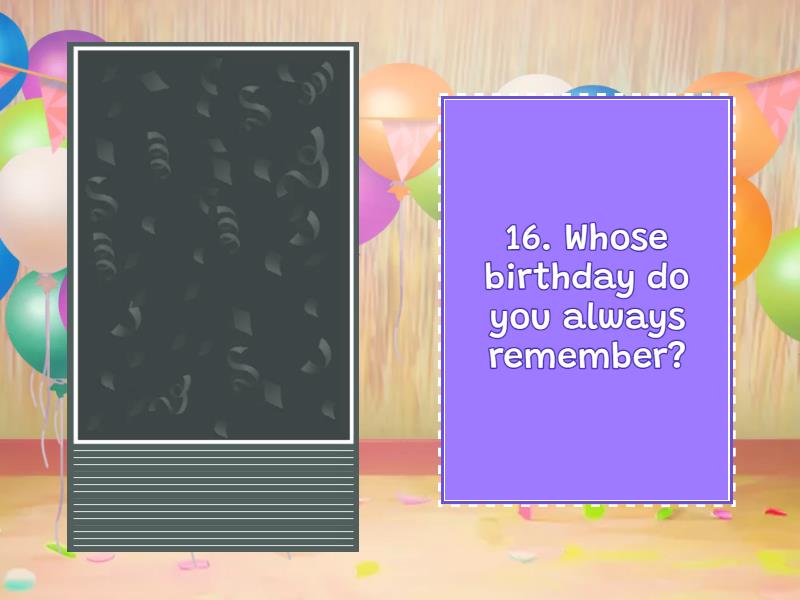birthday speaking - Speaking cards