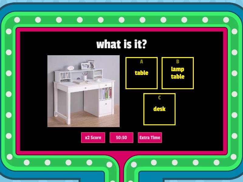 ENGLISH 2DO MEDIO - Gameshow quiz