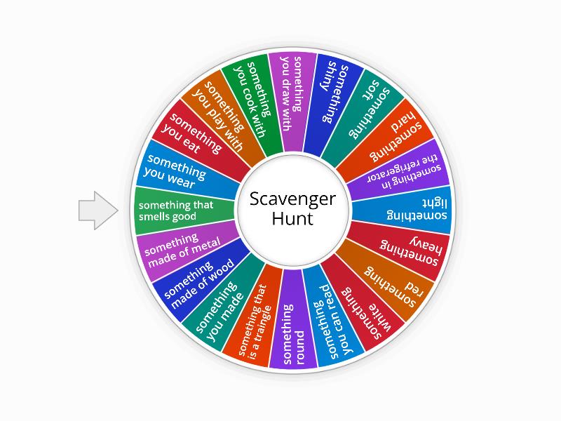 Scavenger Hunt - Spin the wheel